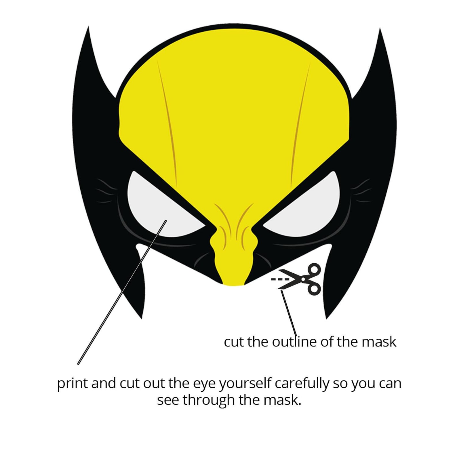 Printable Deadpool and Wonlverine Masks - Etsy
