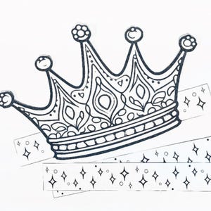 CROWN TO COLOR - Etsy
