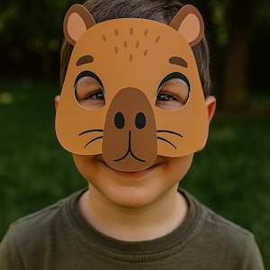 Printable Capybara Mask - Etsy