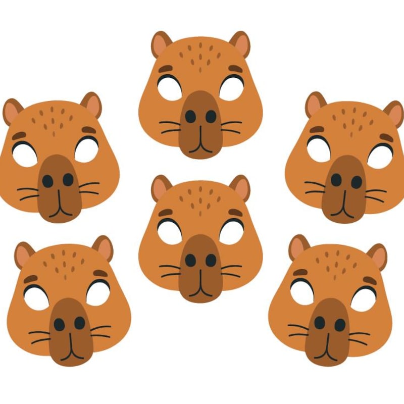 Capybara mask - Etsy España