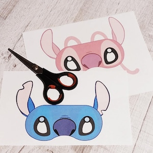 Printable Movie Masks for Kids and Adults - Stitch - Etsy