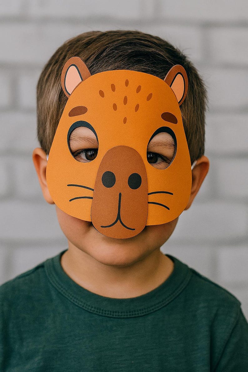 Printable Capybara Mask - Etsy España