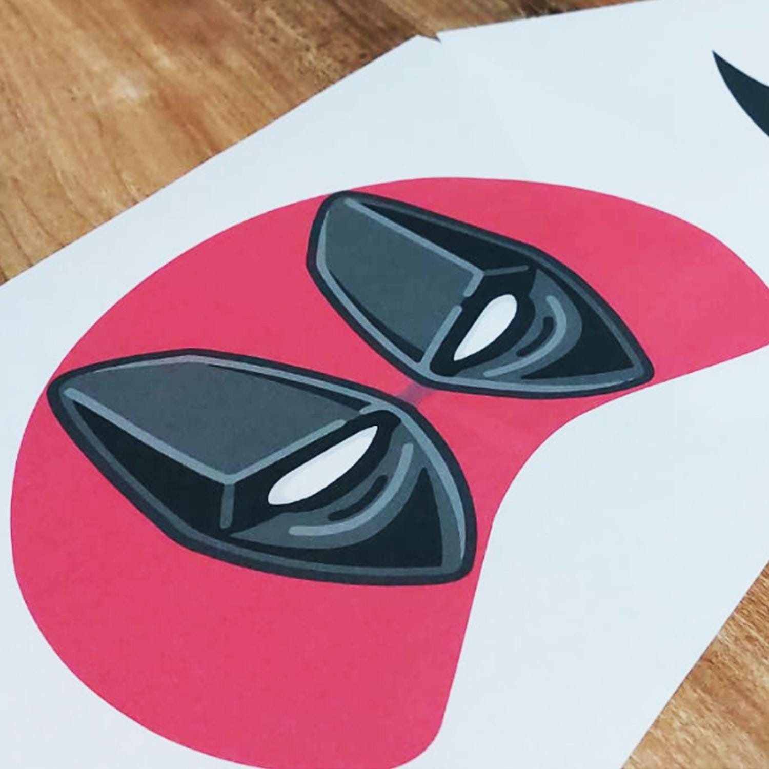 Printable Deadpool and Wonlverine Masks - Etsy