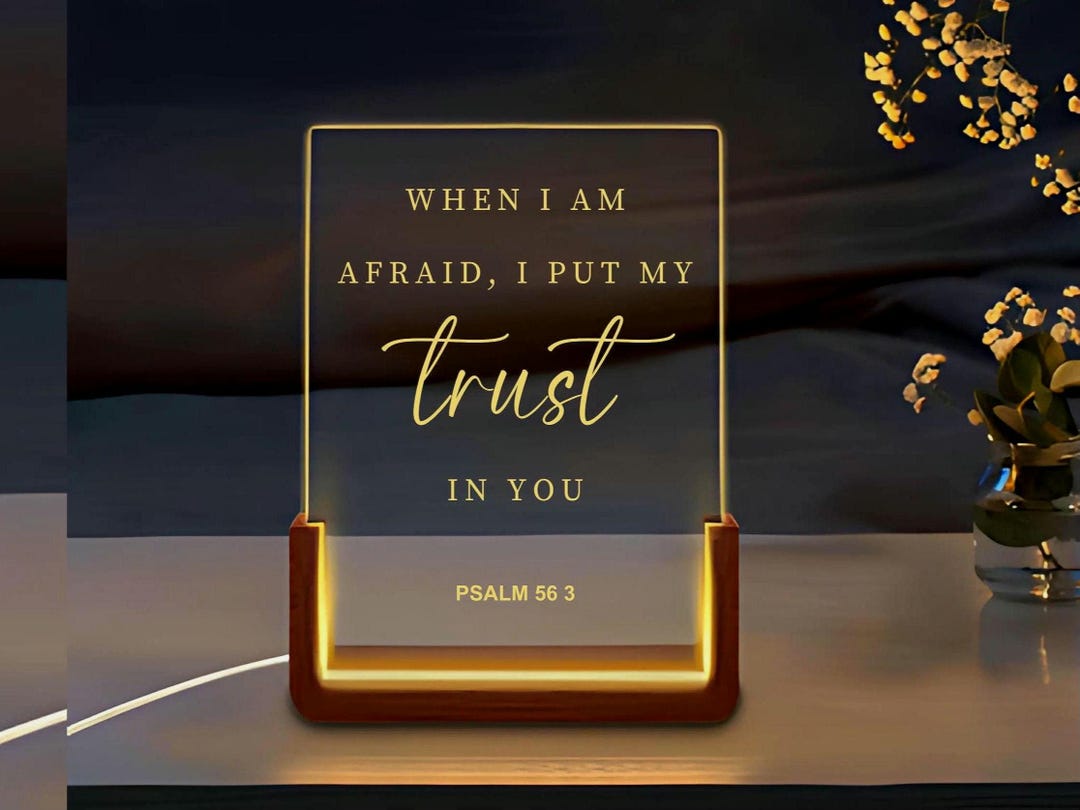 Personalized Bible Verse Night Light Gift for Her, Custom Bible Verse ...