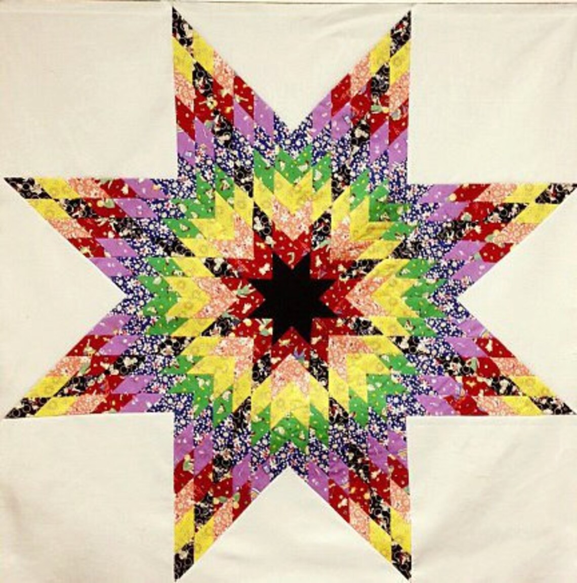 ROY-G-BIV Lone Star Quilt Pattern PDF Rainbow Star Quilt - Etsy