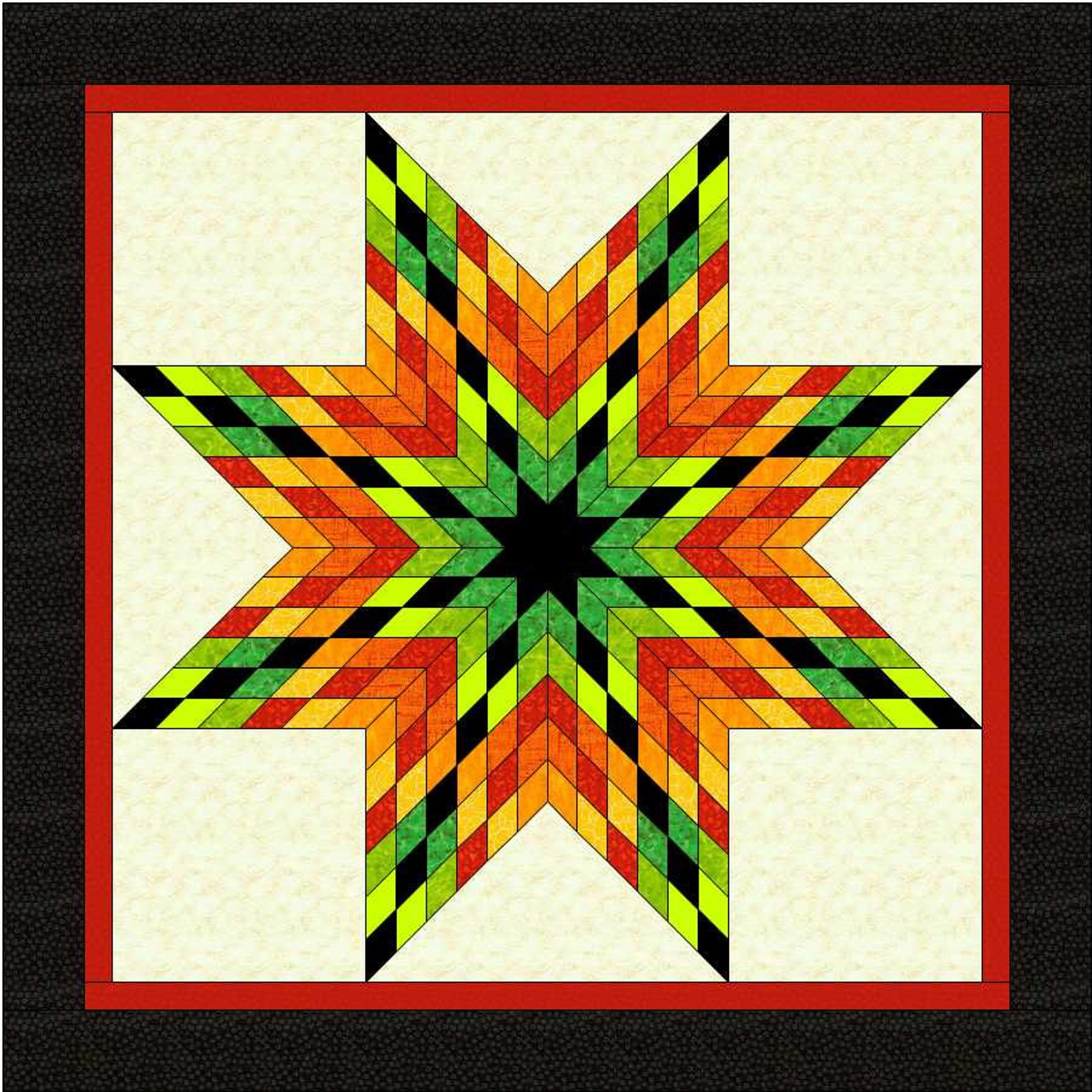 ROY-G-BIV Lone Star Quilt Pattern PDF Rainbow Star Quilt - Etsy