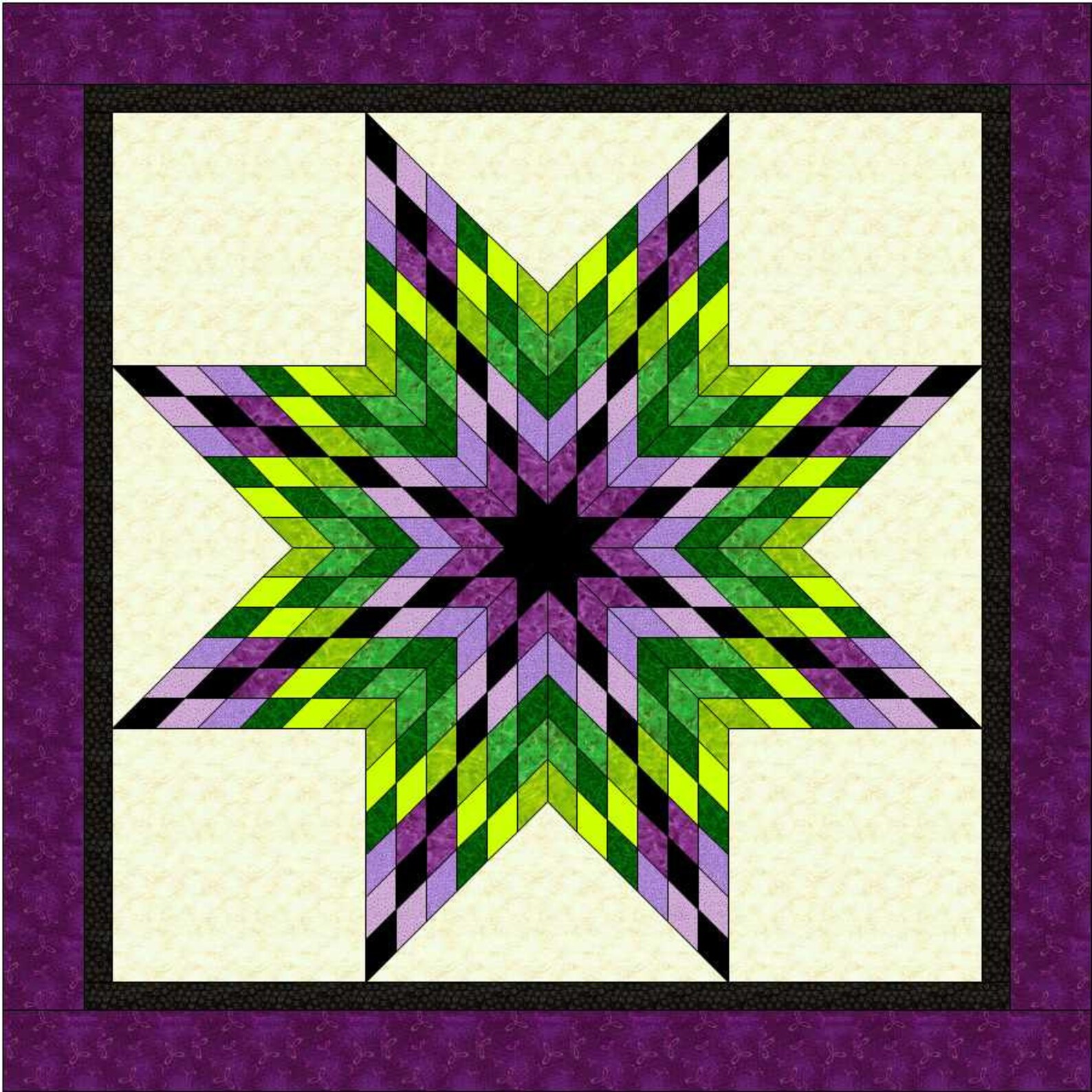 ROY-G-BIV Lone Star Quilt Pattern PDF Rainbow Star Quilt - Etsy