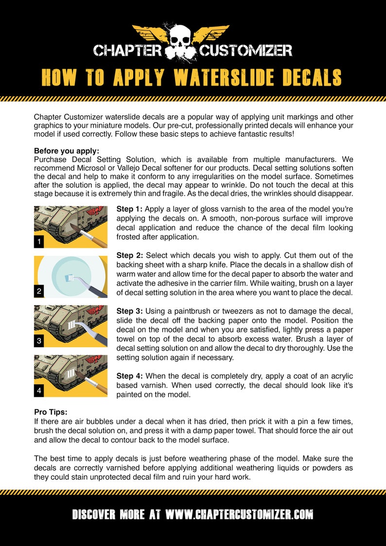 Skulls Pre-cut Waterslide Decal - Etsy