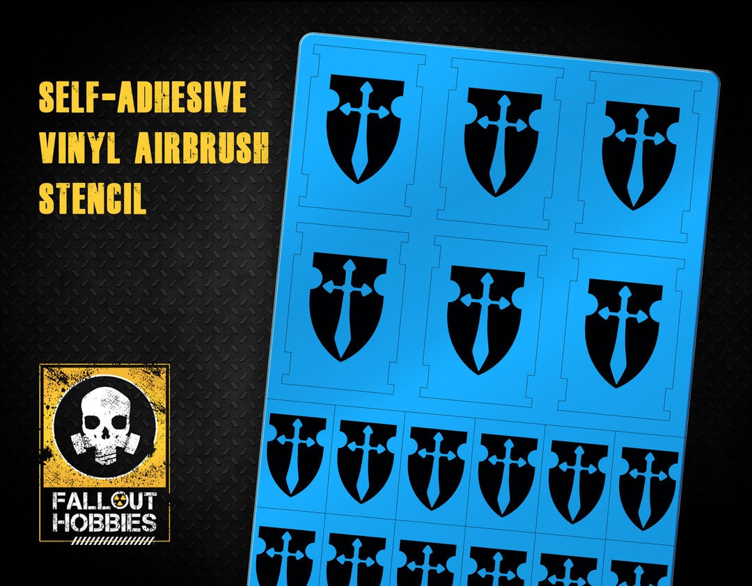 Vengeance Shield Airbrush Stencil - Etsy