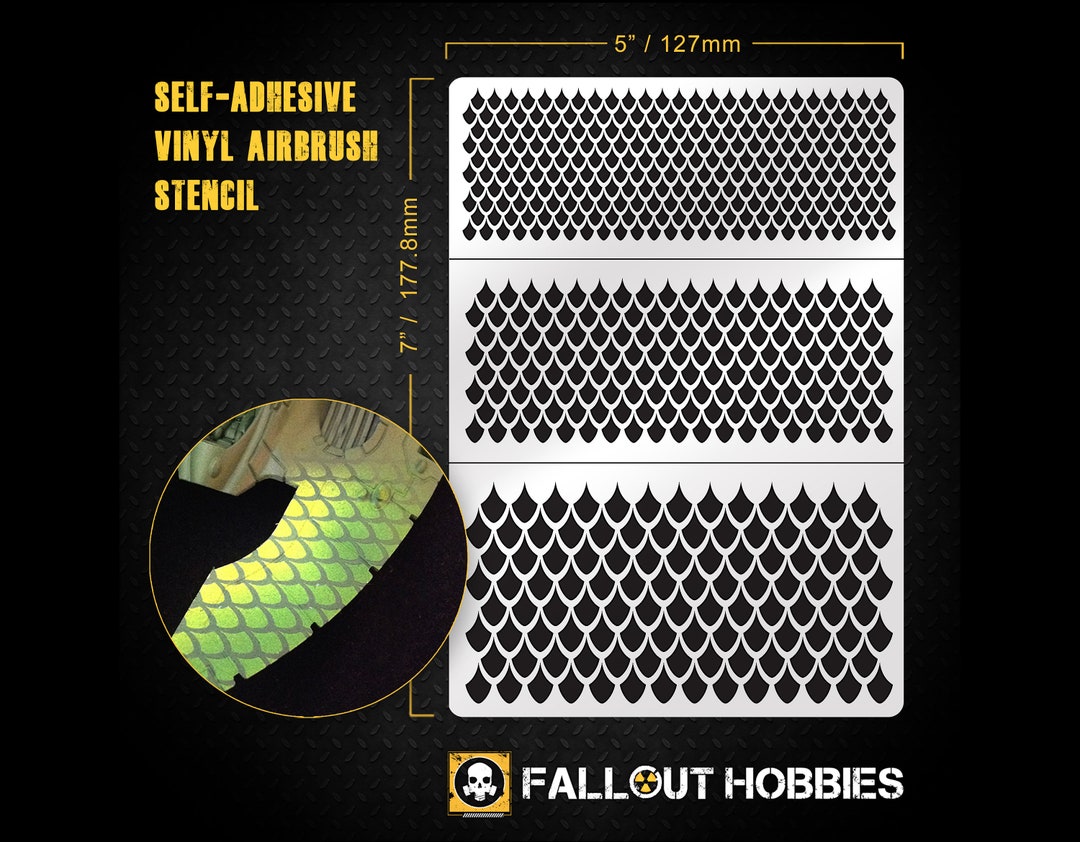 Dragon Scales 2 Airbrush Stencil - Etsy