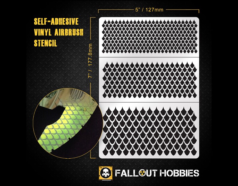 Dragon Scales 2 Airbrush Stencil - Etsy