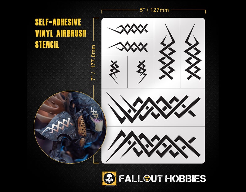 Elven Tribal Airbrush Stencil - Etsy