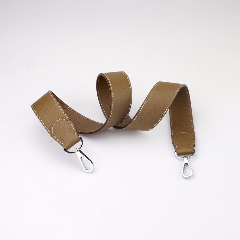 Etoupe Clemence Leather Bag Strap (3.8cm Width) - Etsy Canada