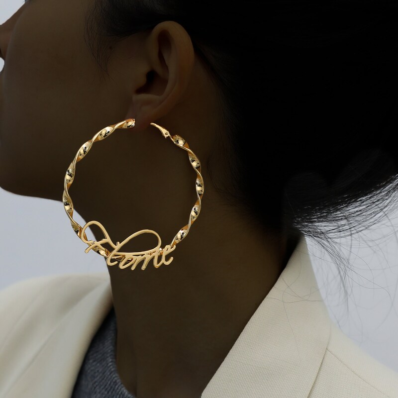 Custom Hoop Earrings - Etsy