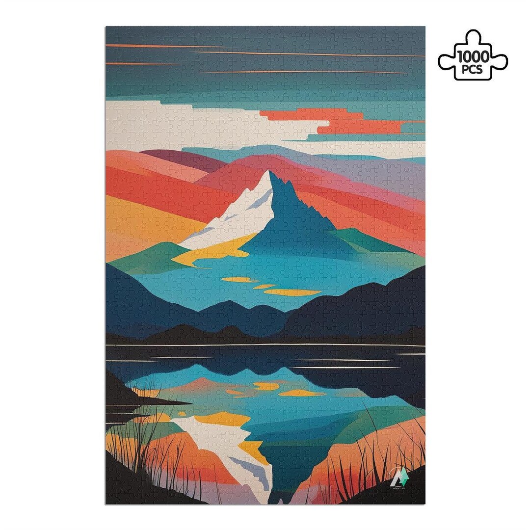 Peak in Reflection | Jigsaw Puzzle for Adults, 500pc & 1000pc, Gift ...