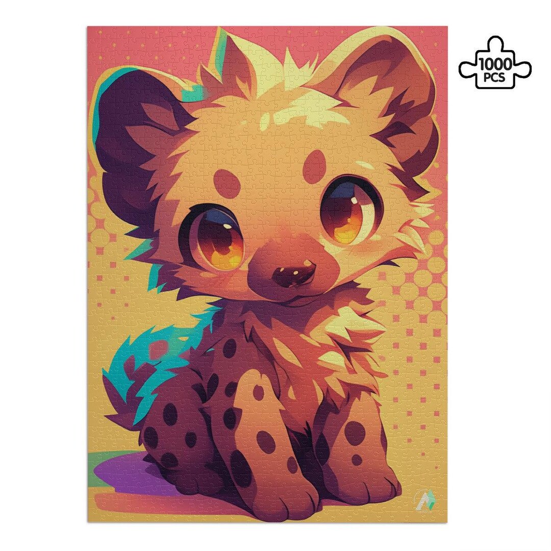 Chibi Safari Hyena | Jigsaw Puzzle for Adults, 500pc & 1000pc, Gift ...