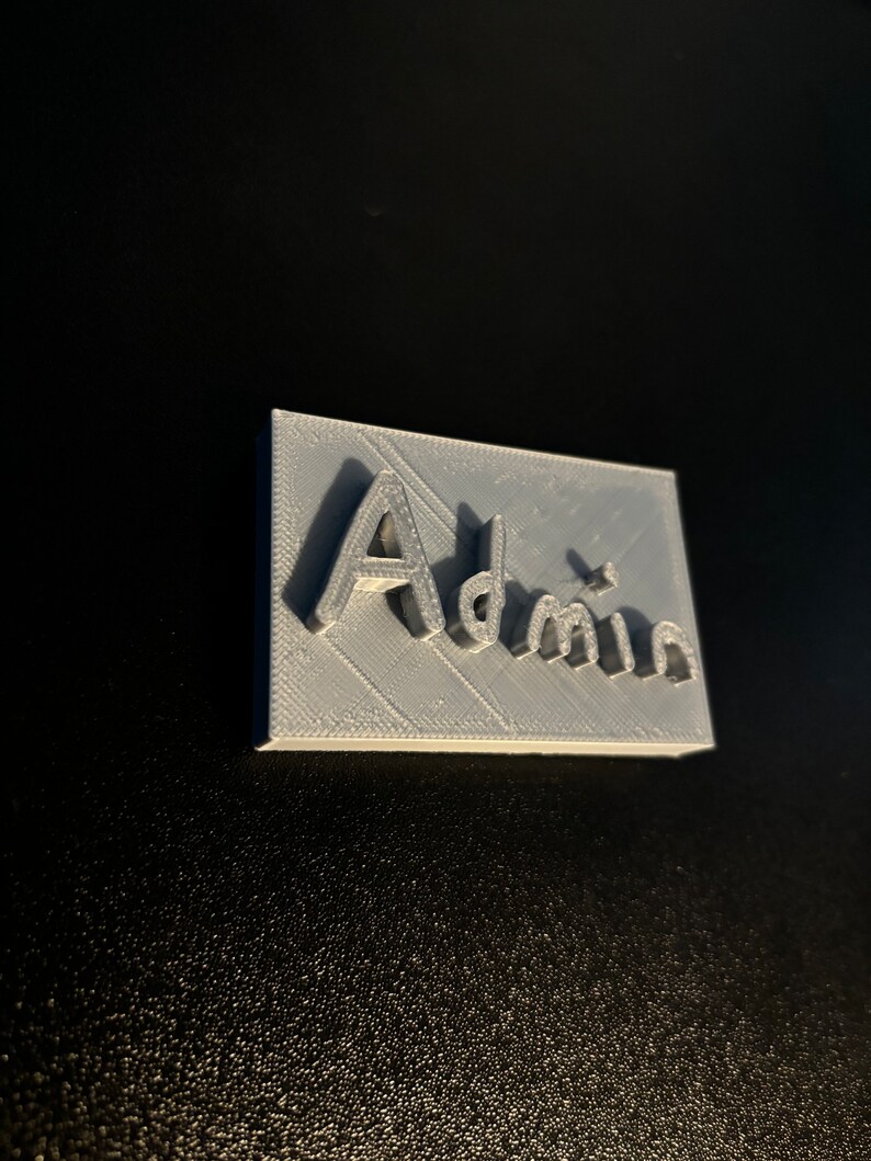 3D Printed Admin Badge - Gorilla Tag - Etsy