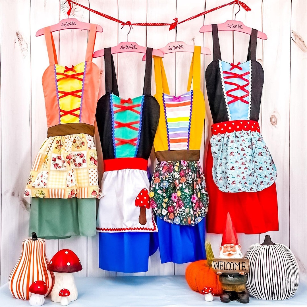Gnome Costume Apron, Woodland Apron, Women's Halloween Costume Apron ...