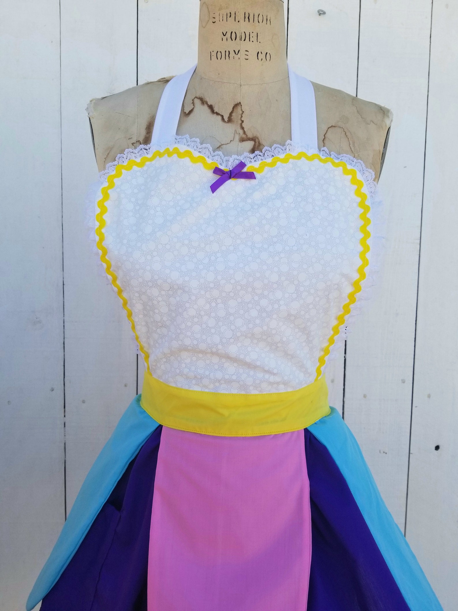 Mrs Potts Costume Apron, Mommy and Me Mrs Potts Costume and Baby Chip ...
