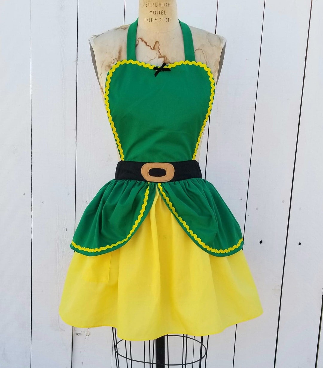 Elf Costume Apron, CHRISTMAS Apron, Womens Apron, Buddy the Elf Apron ...