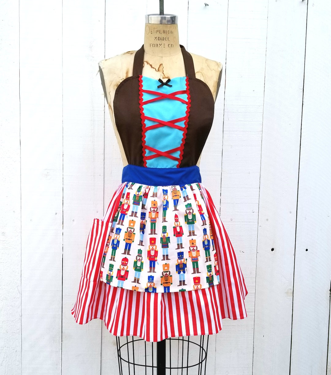 CHRISTMAS Apron, NUTCRACKER Apron for Women and Girls, Mother Daughter Apron Sets, Holiday Apron ...
