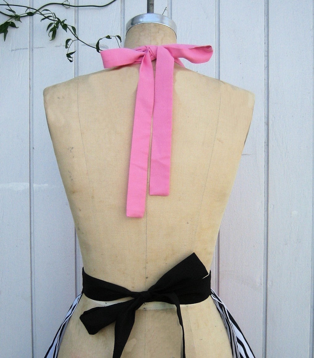 Retro Apron pink apron 50s apron DINER Apron WAITRESS - Etsy Nederland