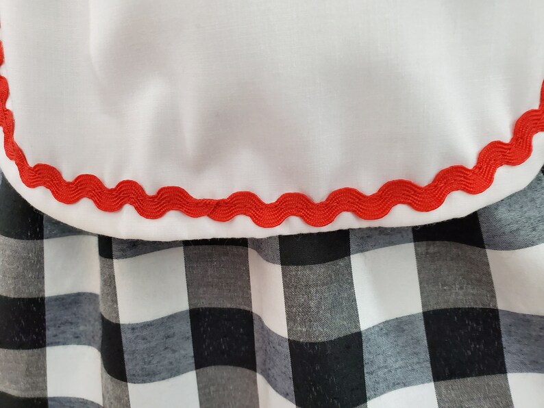 Farmhouse Apron Farmhouse checkerboard apron holiday | Etsy