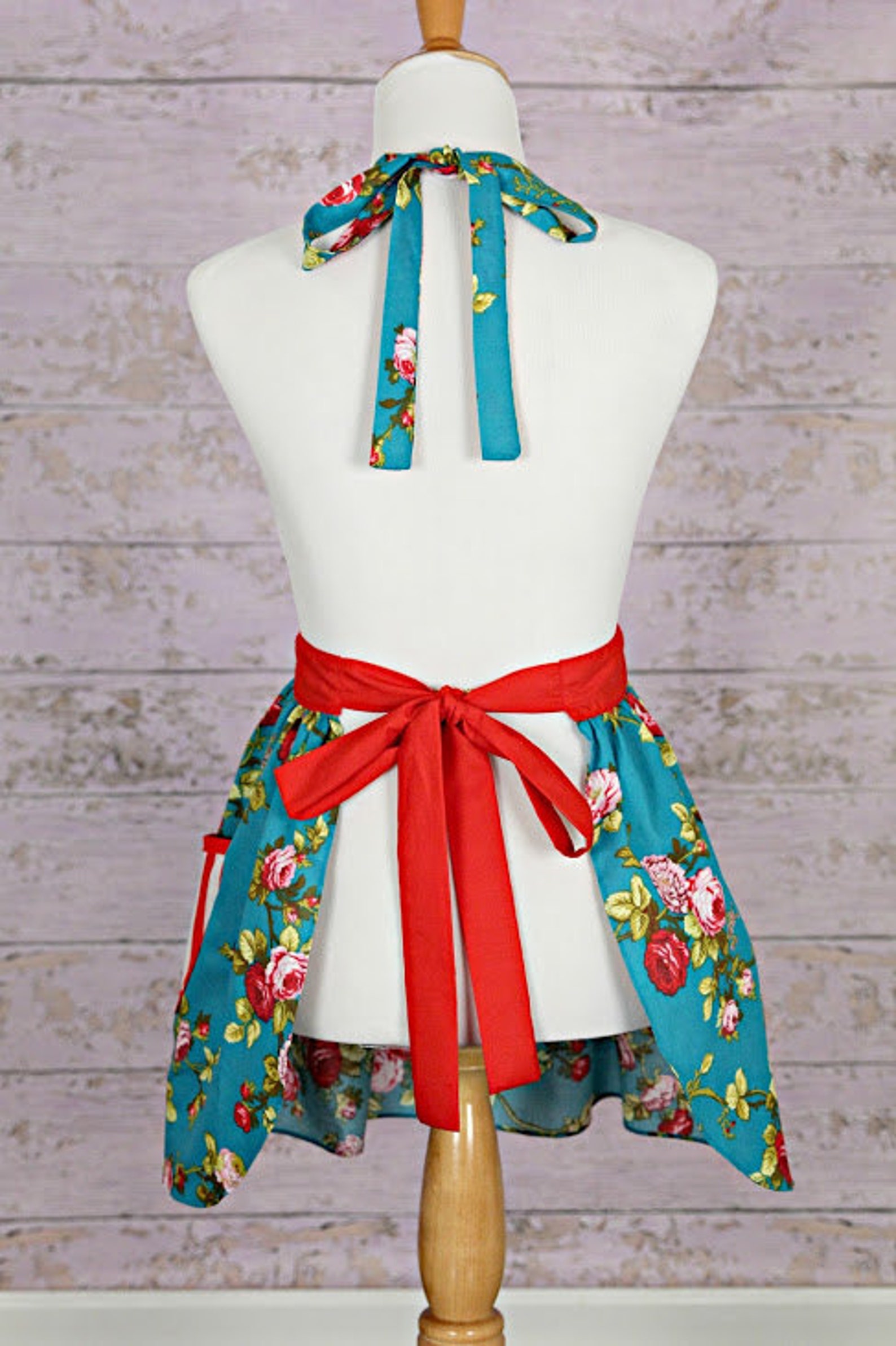 Floral Apron Shabby Chic Apron Farmhouse Apron Pretty - Etsy