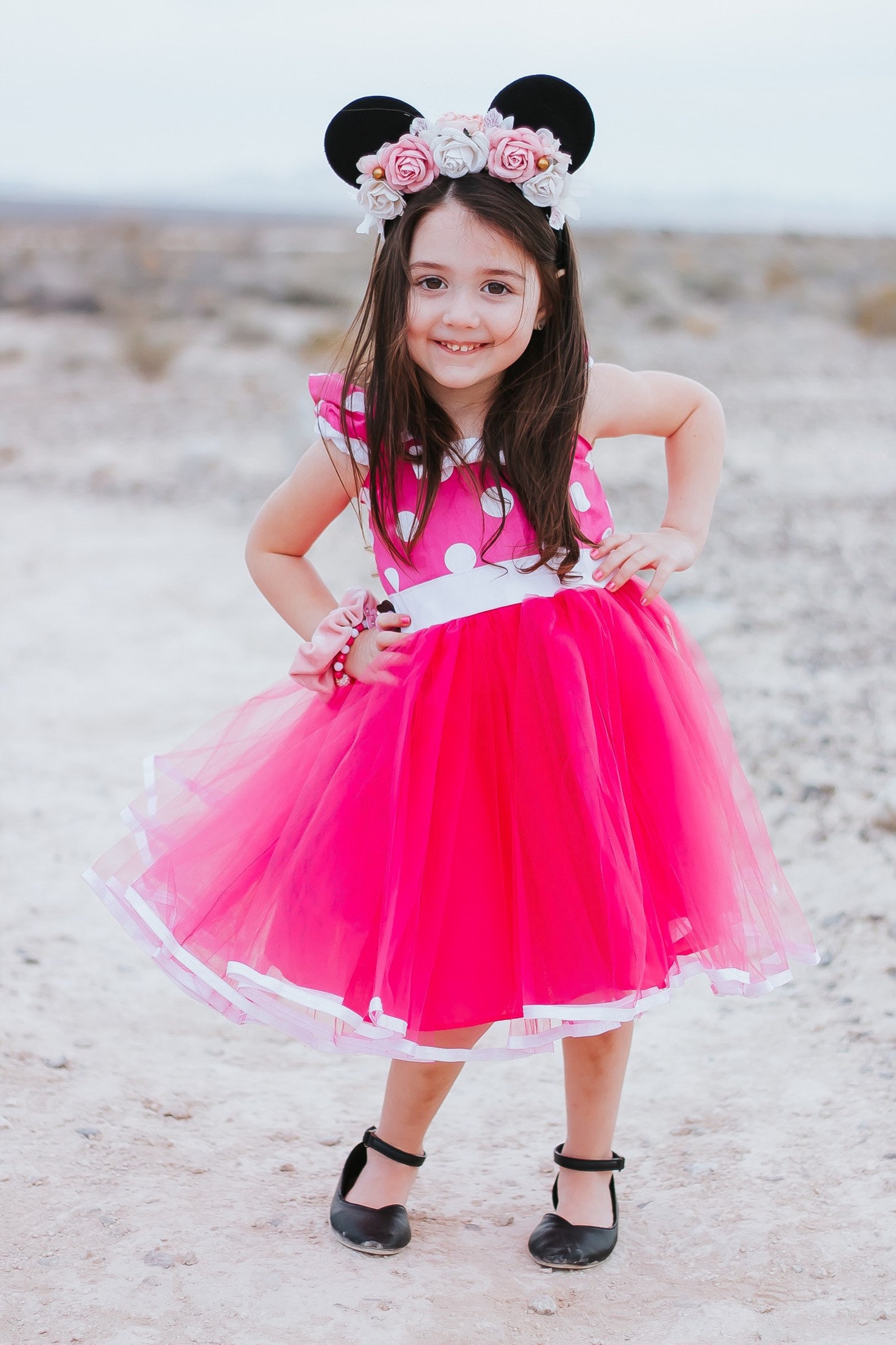 Pink MINNIE MOUSE dress pink Minnie Mouse dress fuchsia | Etsy