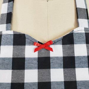 Farmhouse Apron, Farmhouse Checkerboard Apron, Holiday Hostess, Gifts ...