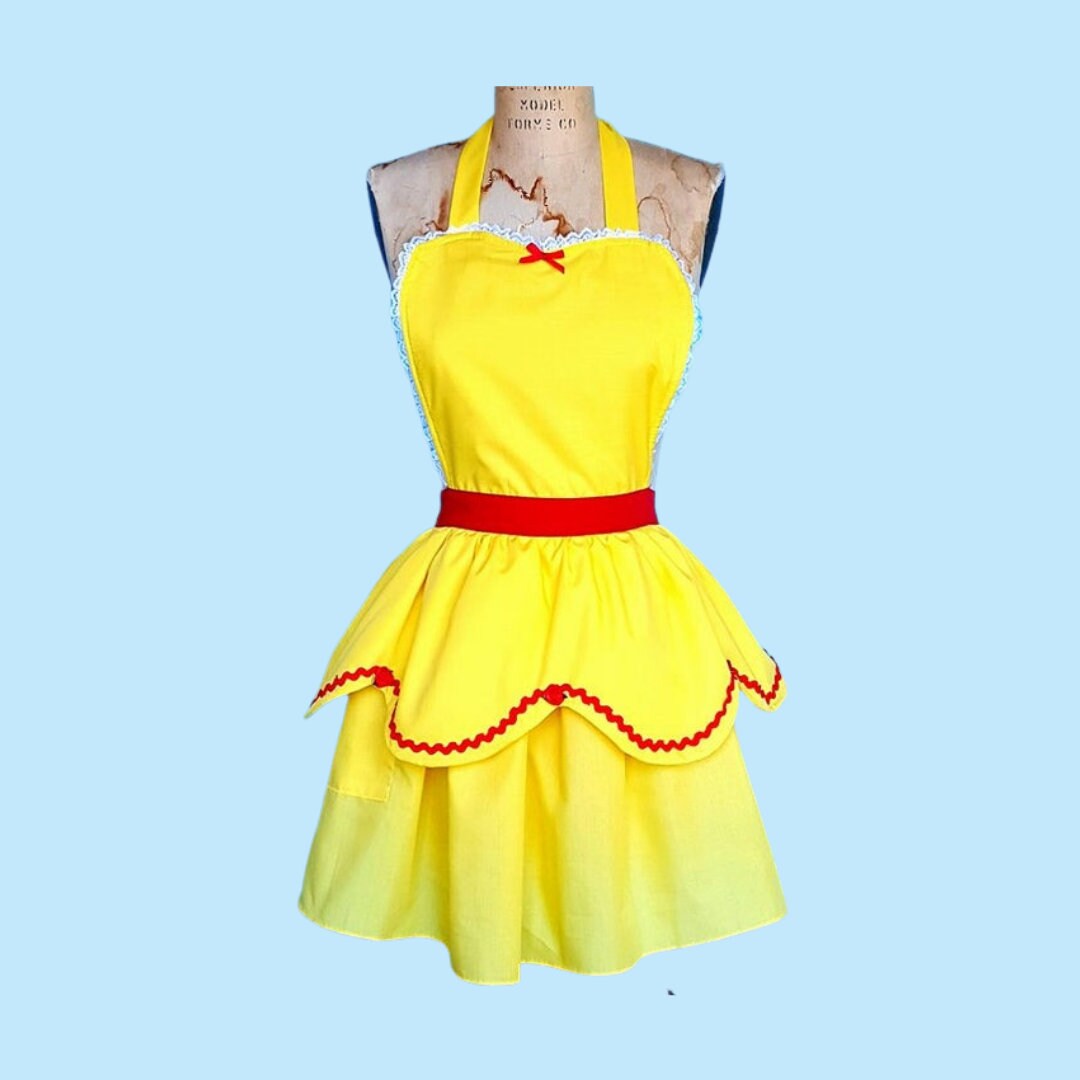 BELLE Running Costume Apron Anna Costume Apron Ariel Costume | Etsy