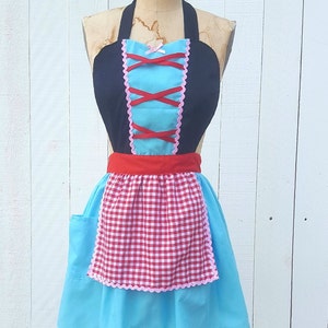 Little Red Riding Hood Costume, Fairy Tale Apron, Retro Apron, Dress up ...