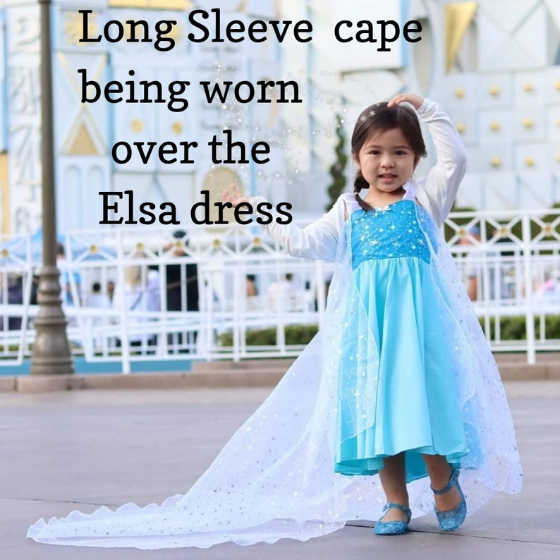 Elsa Dress Elsa Frozen Birthday Elsa Costume With Long Cape - Etsy Canada
