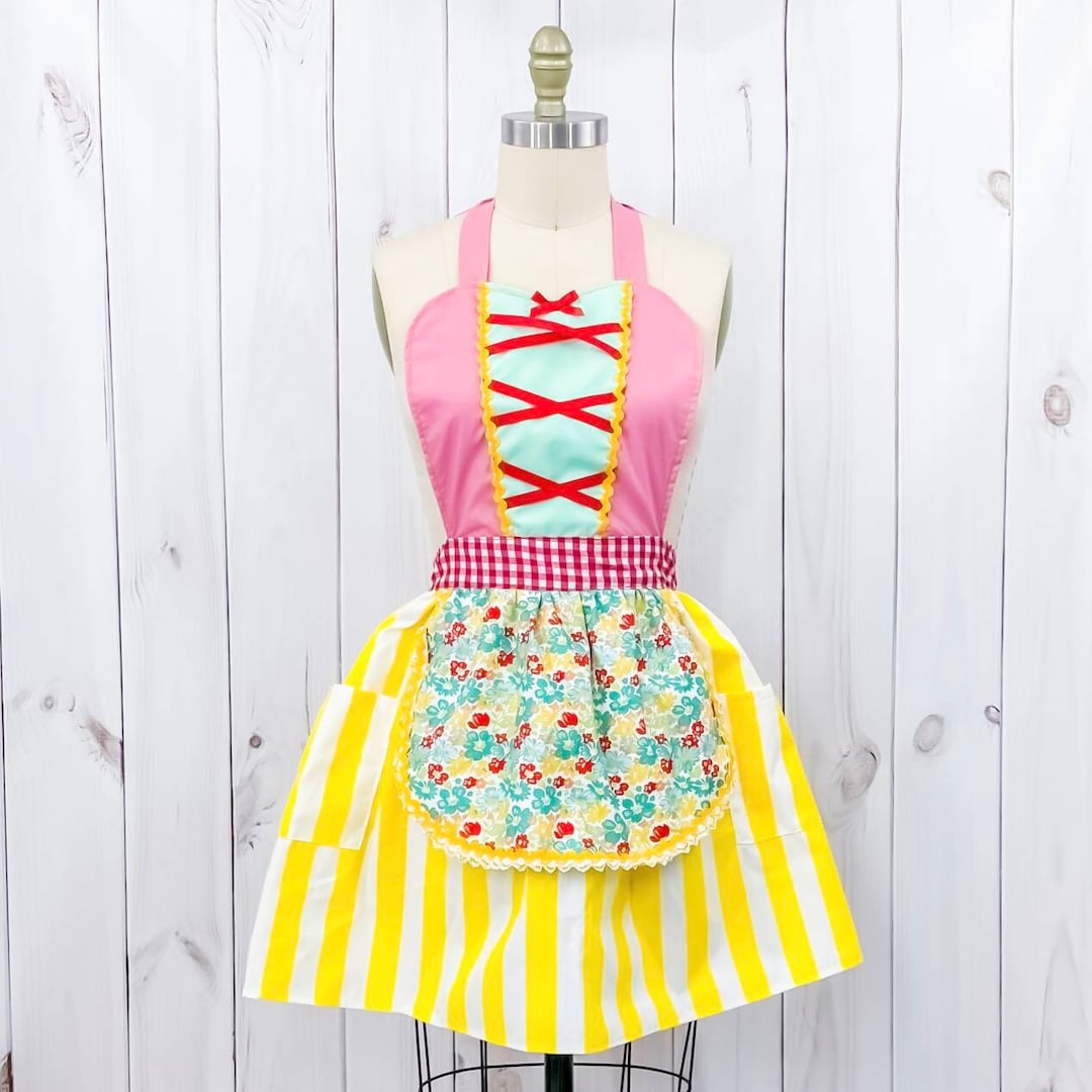 Munchkin Costume Women and Teens, Munchkin Halloween Costume Apron ...