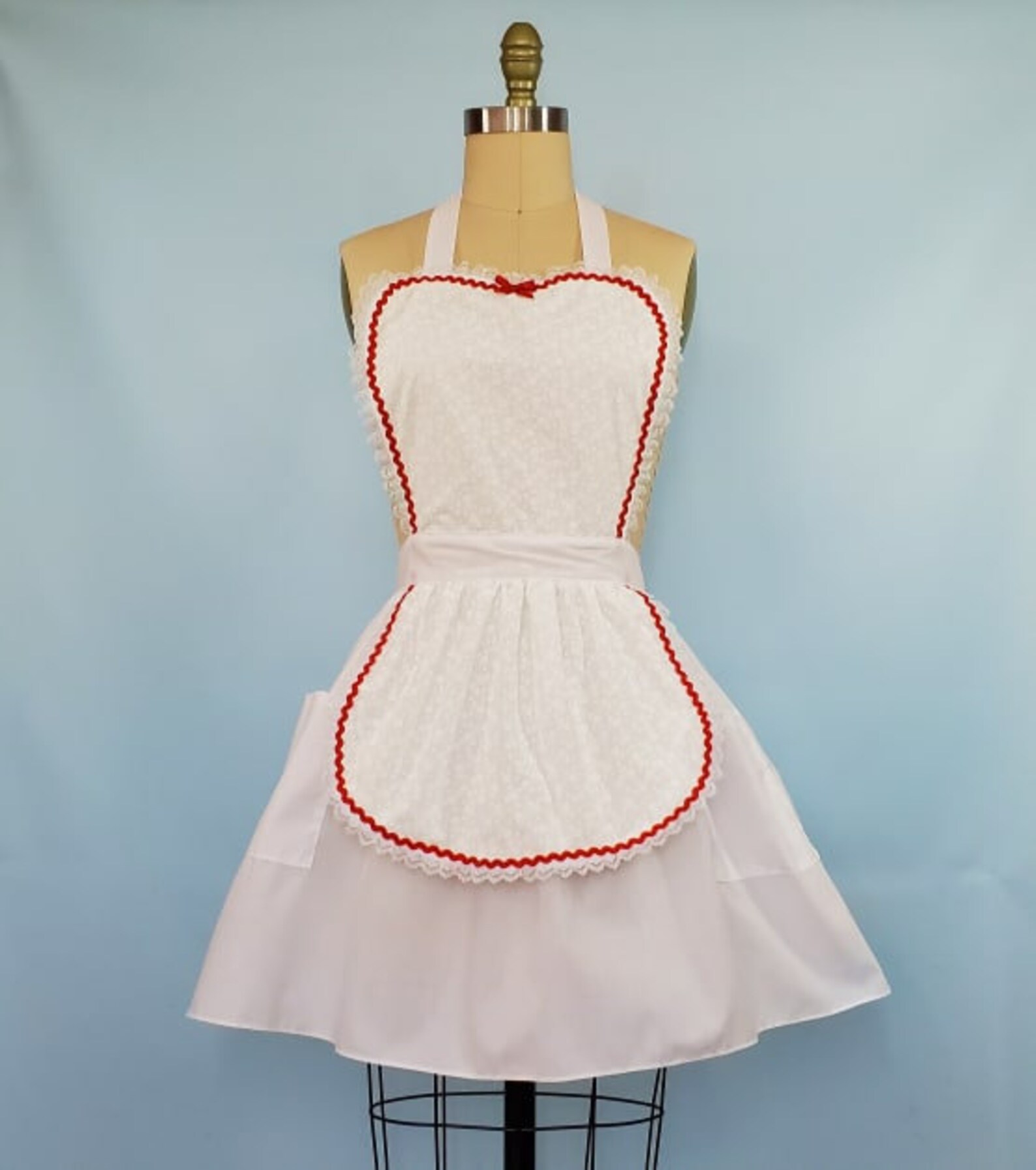 Mrs Claus Apron and Hat, Mrs Claus Costume Apron, Farmhouse Christmas Apron, Mrs Claus Hat ...