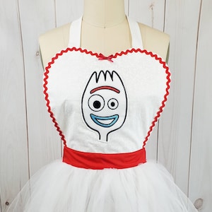 Forky Toy Story Costume, Womens Costume Apron, Forky Running Costume ...