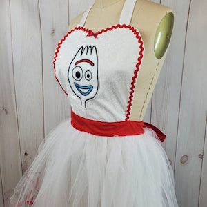 Forky Toy Story Costume, Womens Costume Apron, Forky Running Costume ...