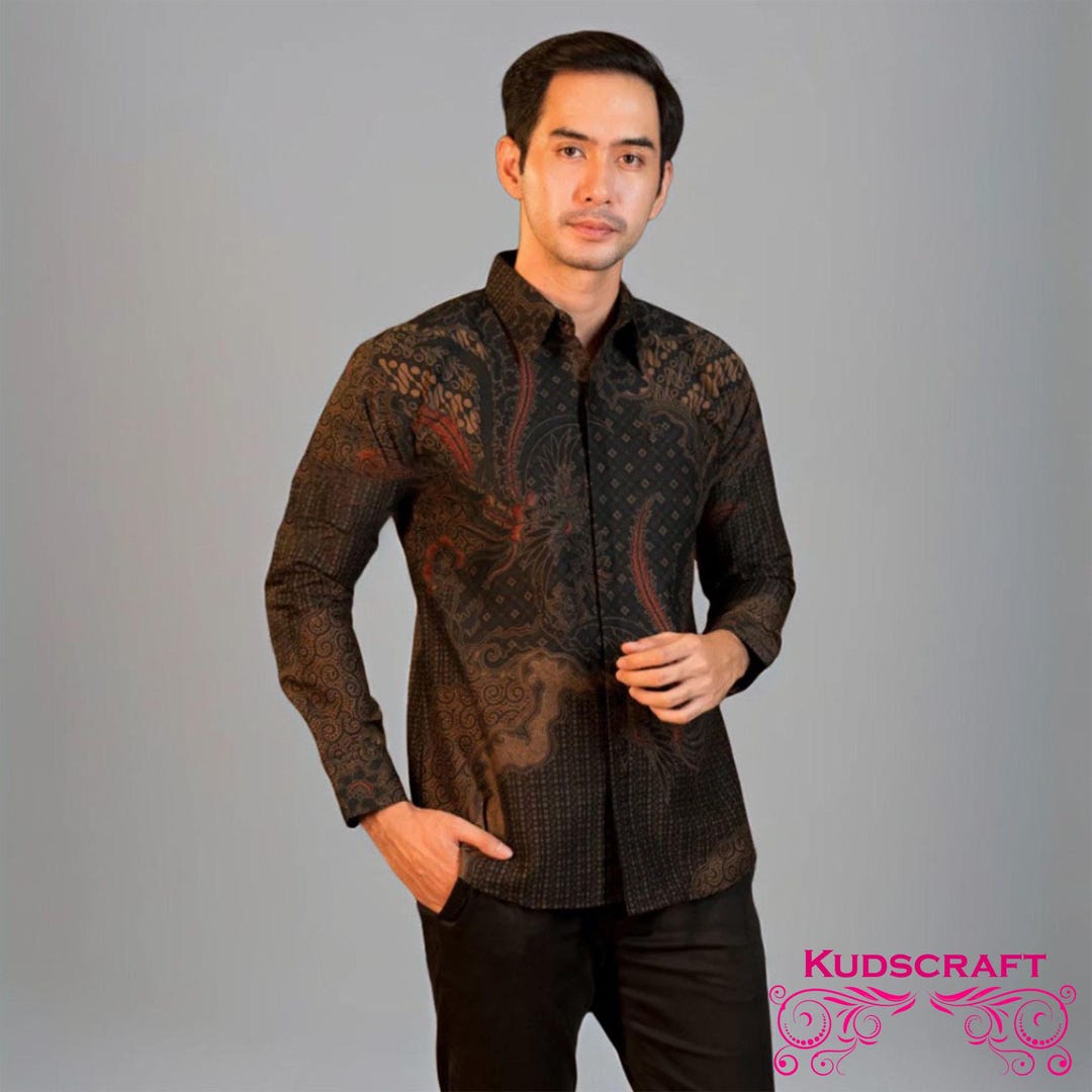 Black Brawijaya Batik – A Perfect Slimfit Shirt for Men, Men Batik ...