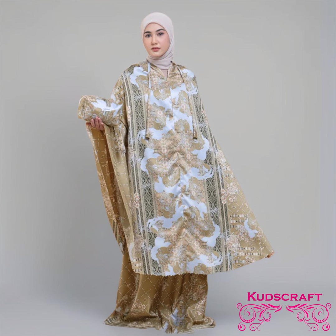Luxury Silk Prayer Outfit Mikaila Series 2-in-1, Women Prayer Set ...