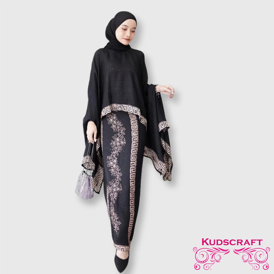 Inara Jupri Modern Batik Set Viscose Blouse and Wrap Skirt for Formal ...