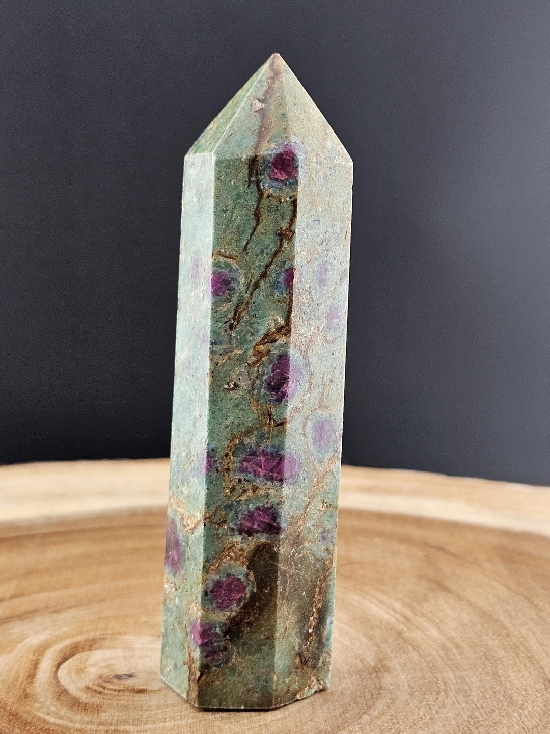 Ruby in Fuchsite Tower - Etsy