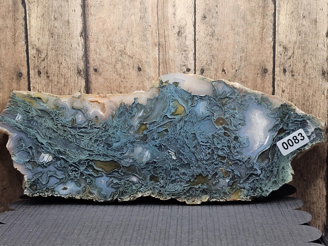 Moss Agate | Polished Slab | 1" Thick! - Etsy