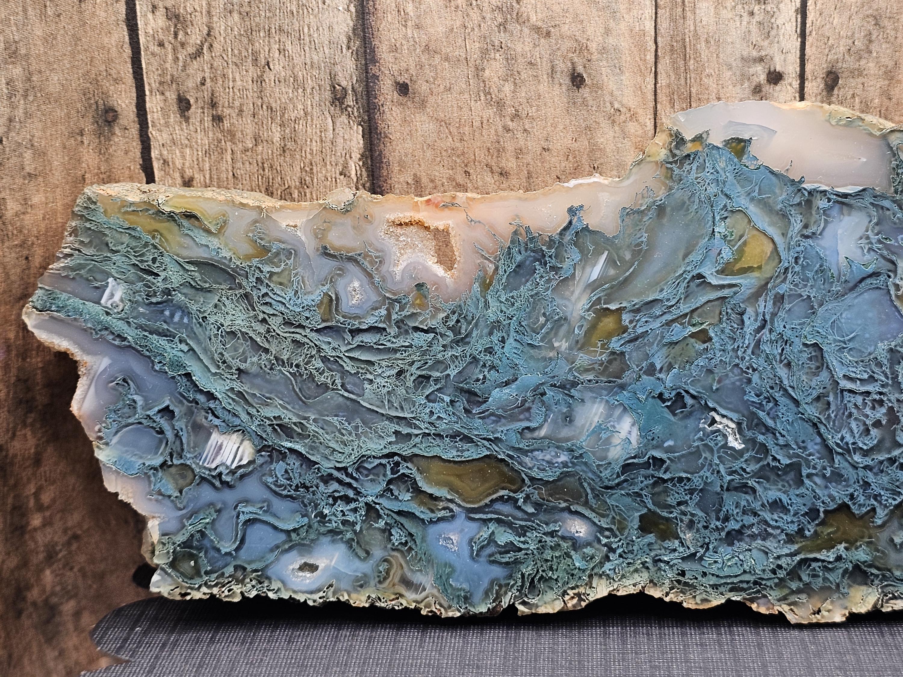 Moss Agate | Polished Slab | 1" Thick! - Etsy