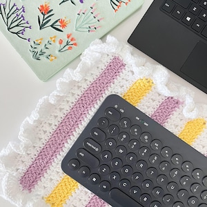 Keyboard Mat Crochet Pattern Desk Pad Crochet Pattern for Beginners ...