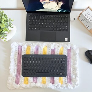 Keyboard Mat Crochet Pattern Desk Pad Crochet Pattern for Beginners ...