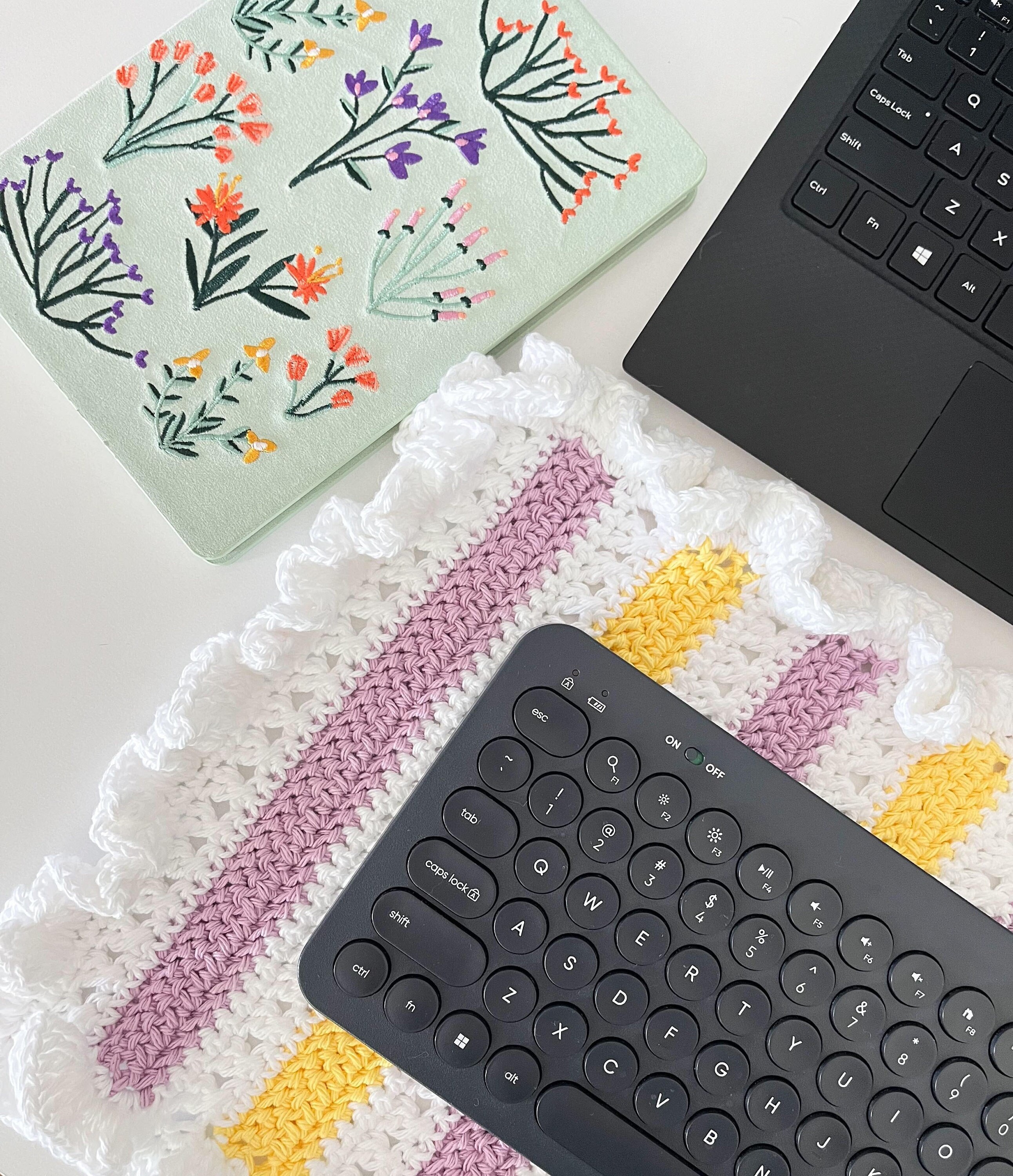 Keyboard Mat Crochet Pattern Desk Pad Crochet Pattern for Beginners ...
