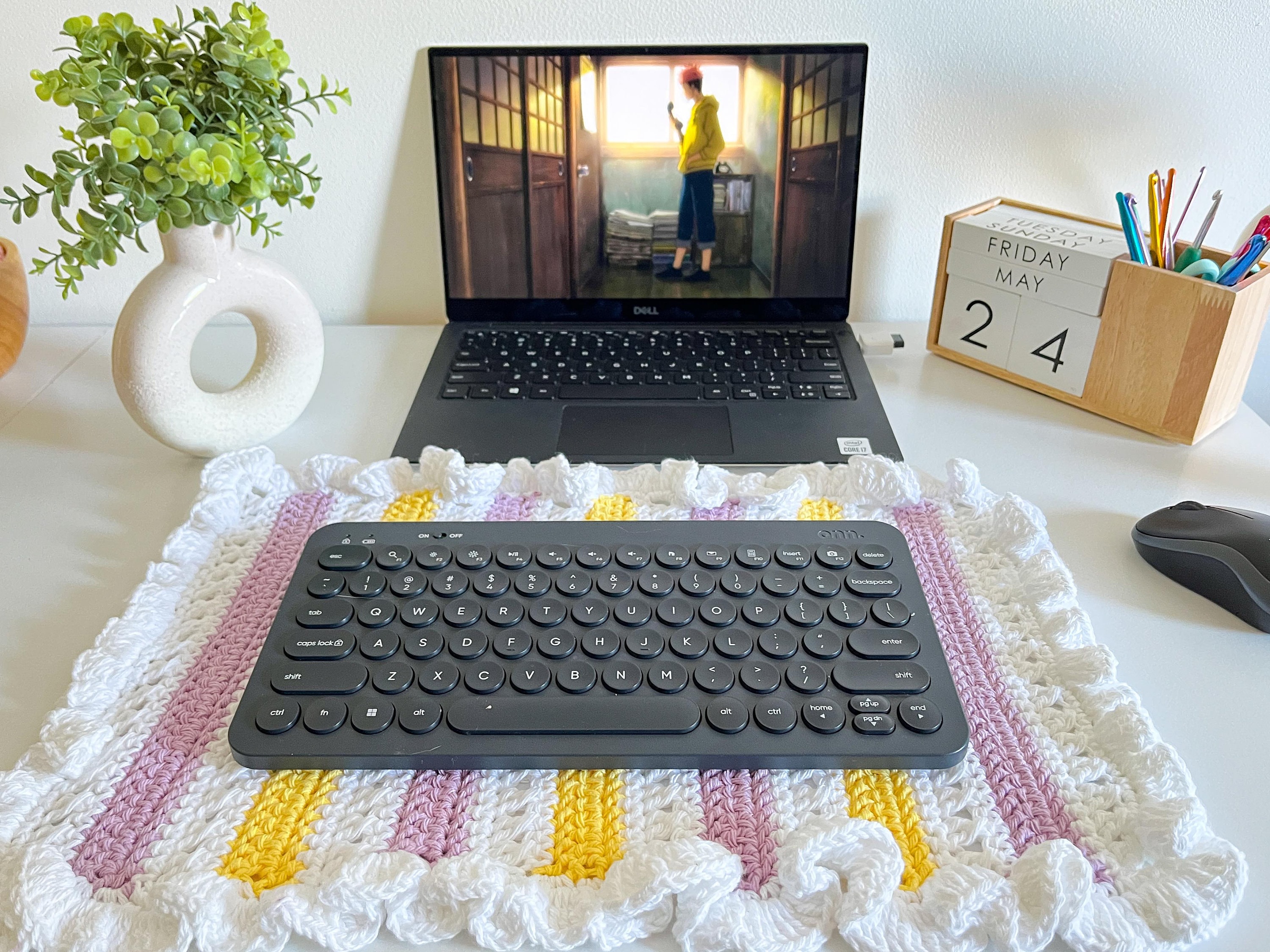 Keyboard Mat Crochet Pattern Desk Pad Crochet Pattern for Beginners ...
