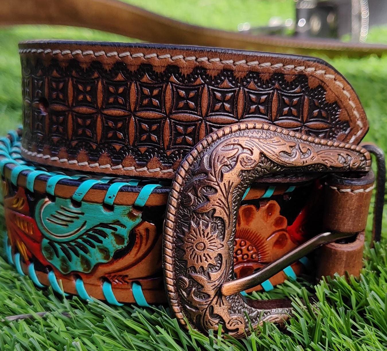 Leather Belts, Unisex Leather Belt, Hand Tooled Leather Belts, Belts ...