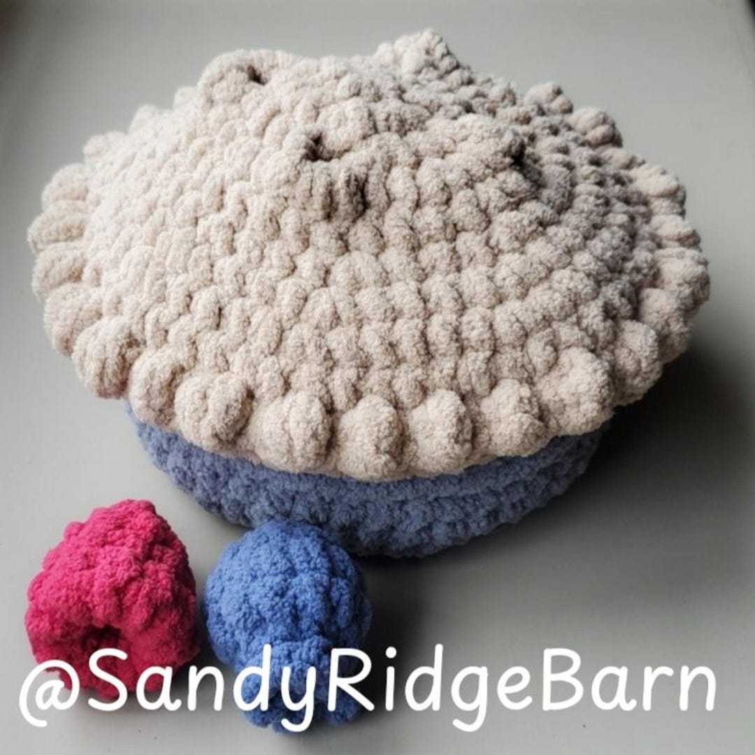 Medium Berry Pie Crochet Pattern With Strawberries, Blueberries ...