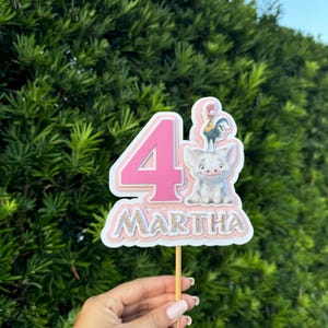 Custom Moana Cake Topper: Pua Birthday Party Decor - Etsy